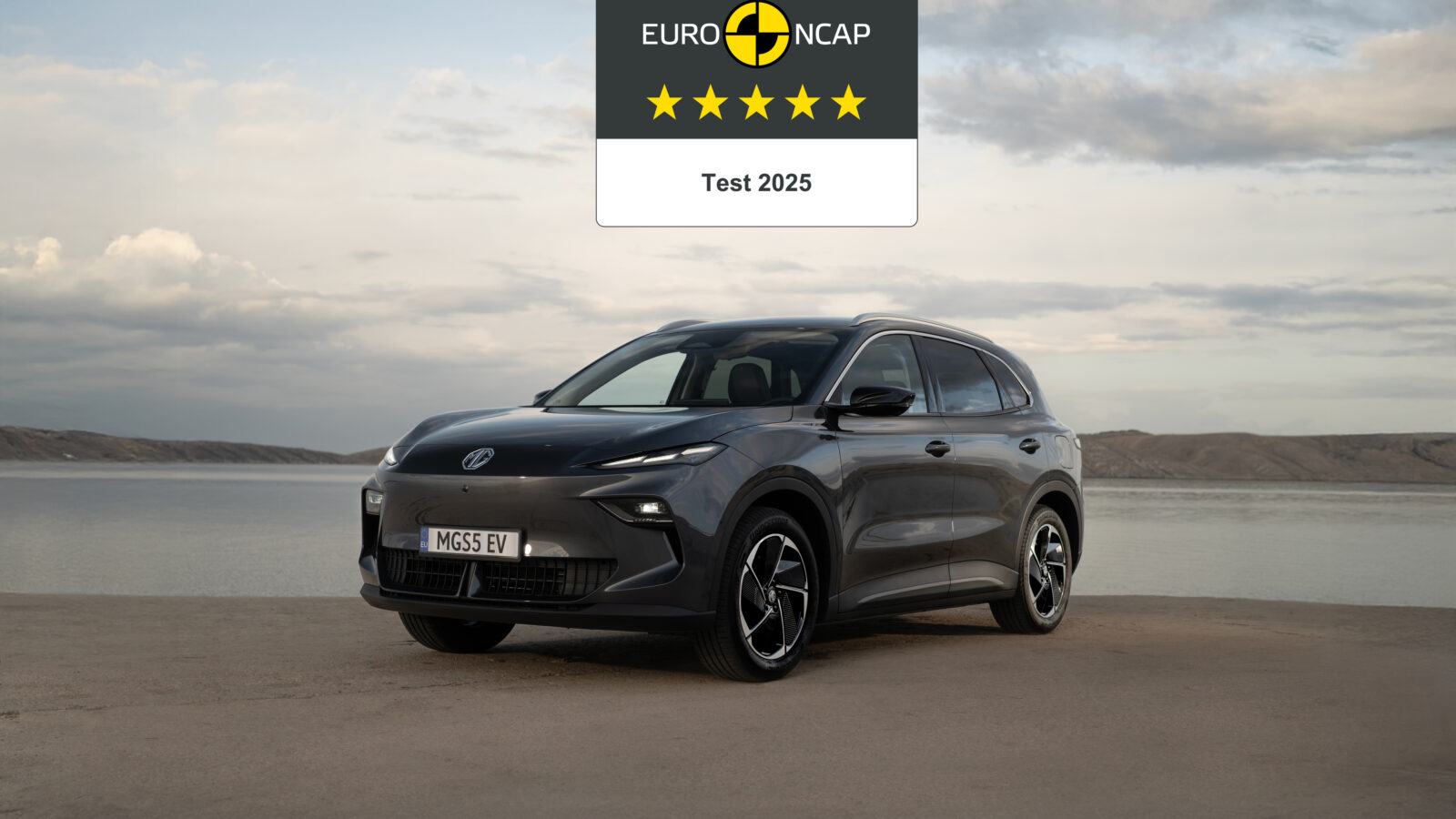 El nuevo MGS5 EV obtiene las 5 estrellas EURO NCAP